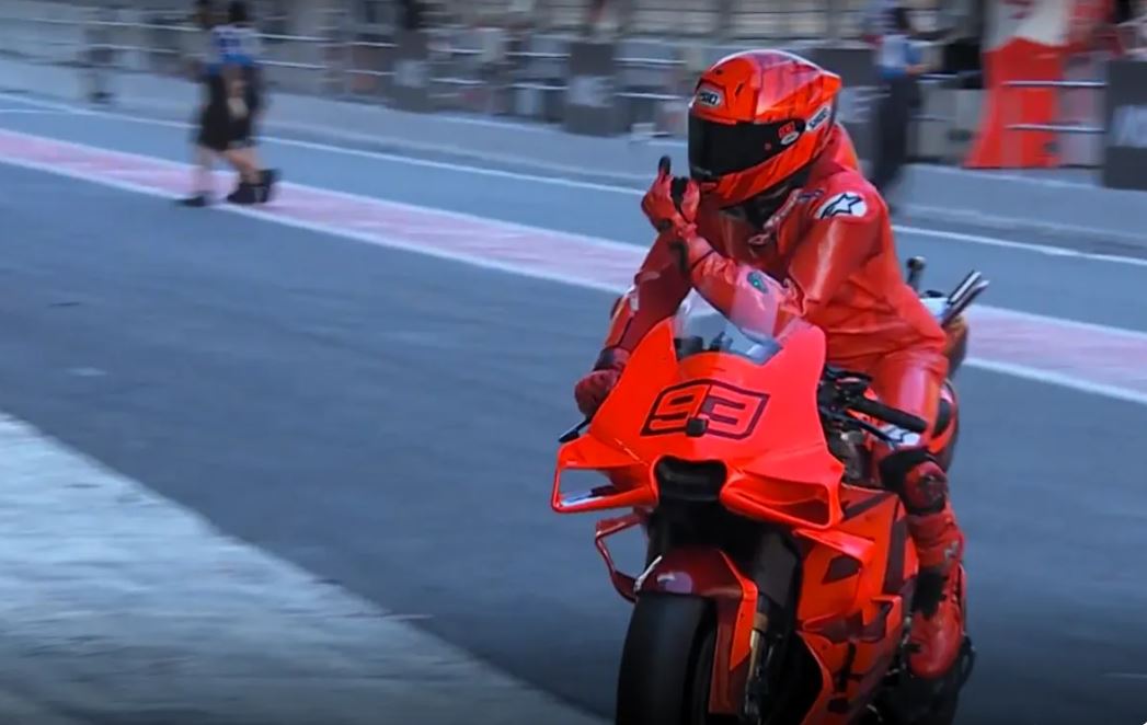 Marc Marquez Explains Gresini Middle Finger Salute | Visordown