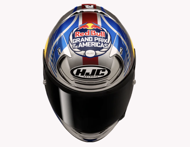 HJC presents new RPHA 12 Red Bull Austin MotoGP replica helmet | Visordown