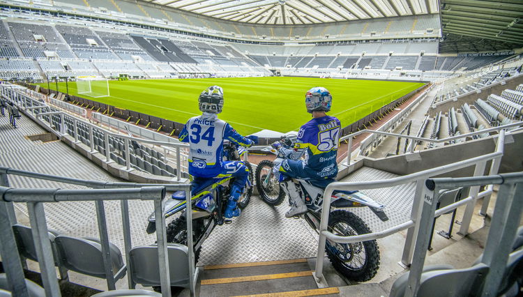 Newcastle United stadium plays host to gnarly enduro race-off | Visordown