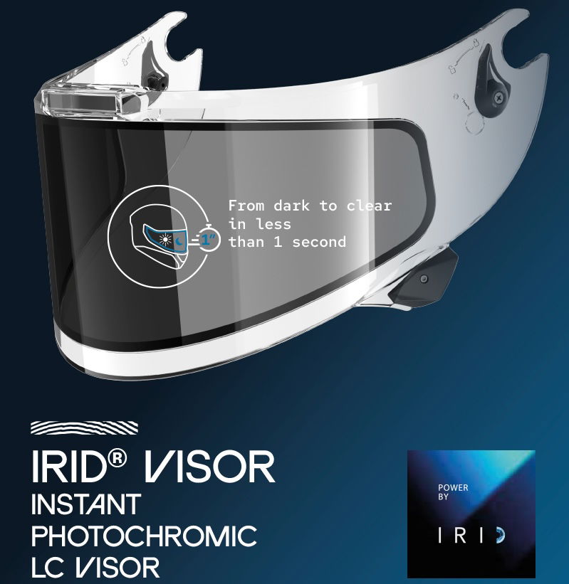 Shark debuts new IRID photochromic visor for motorcycle helmets | Visordown