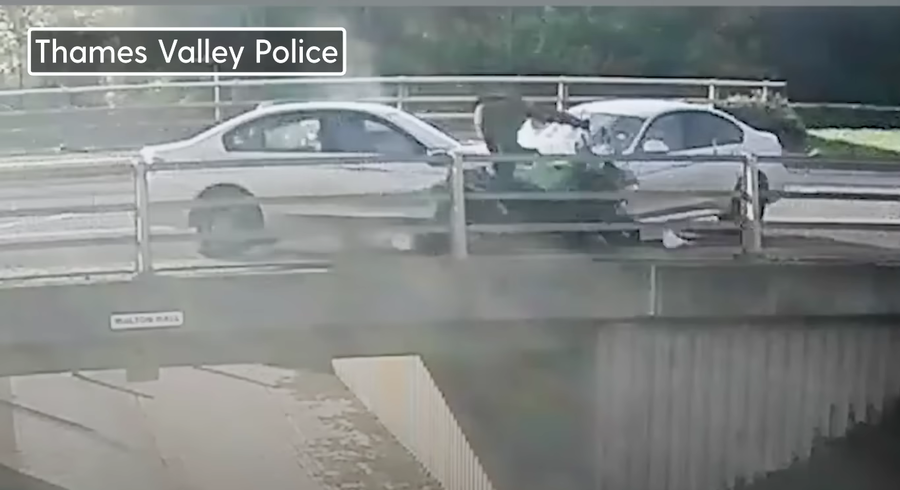 Watch the Moment A Biker Is Thrown From Bridge In Shocking Road Rage ...