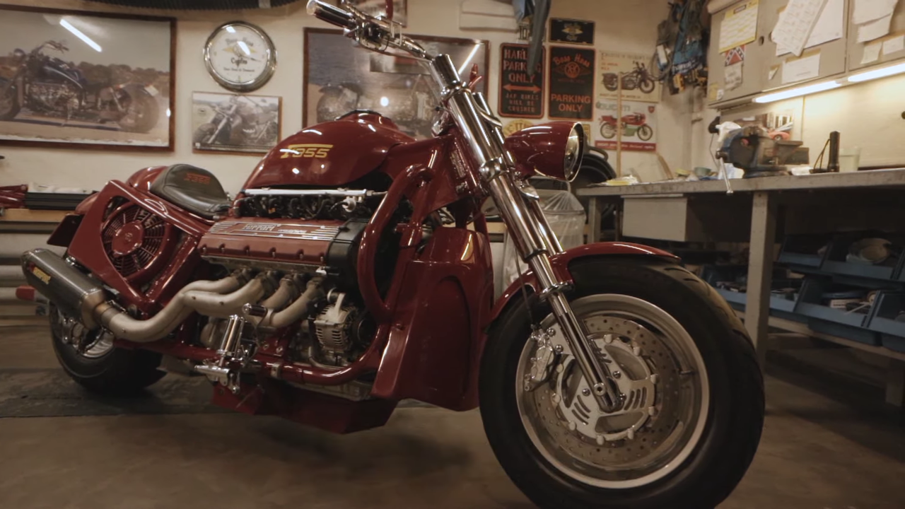 Man builds own motorcycle around Ferrari V8 engine | Visordown