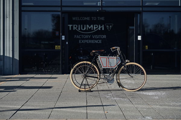 Triumph found the very first motorcycle they ever built - the 1901 ...