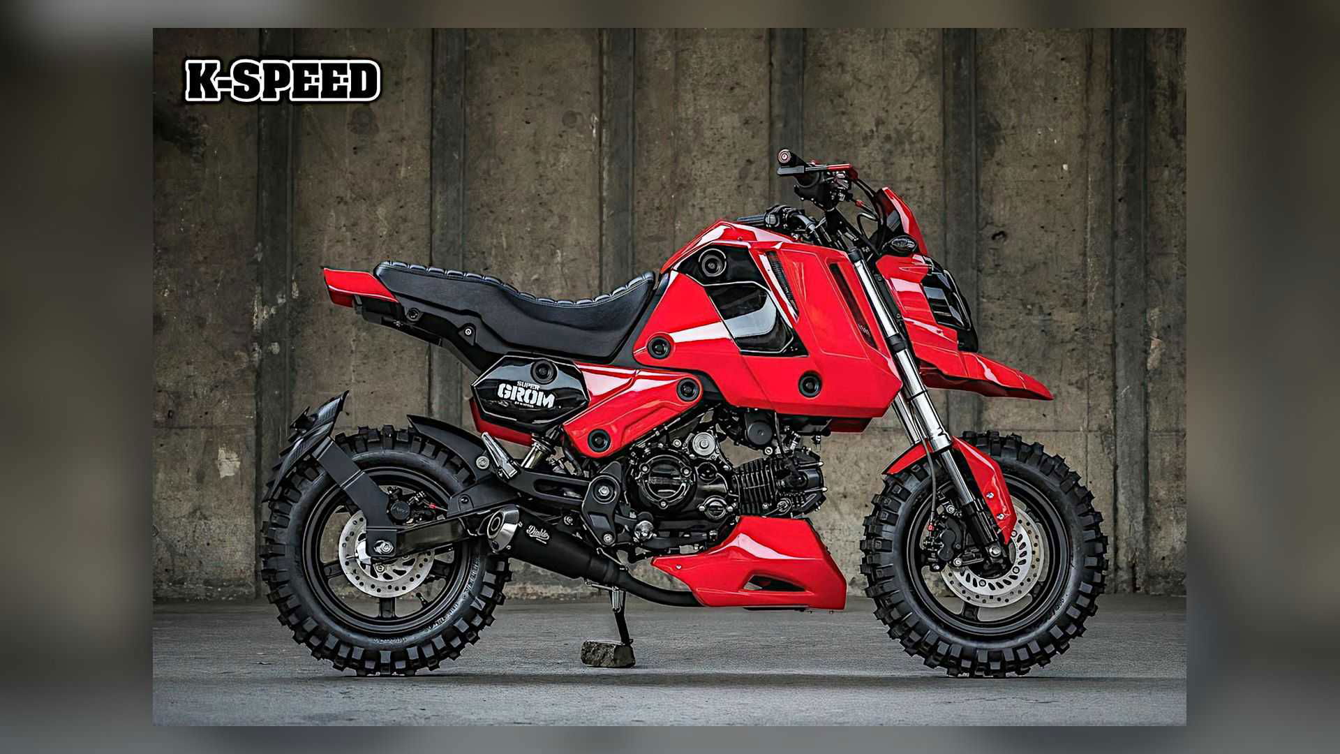 Adventure-grom styling for the Honda MSX125 | K-Speed Custom Super Grom ...